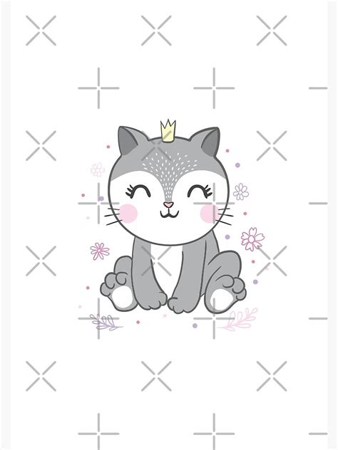 Kitten Queen Poster For Sale By Chulitad Redbubble