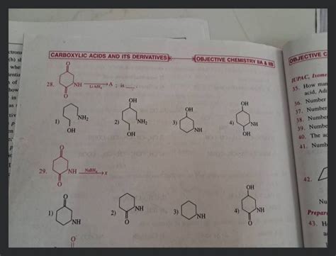 Carboxylic Acids And Its Derivatives Objective Chemistry A Objec