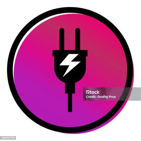 흰색 배경에 격리된 전기 플러그 벡터 아이콘입니다 에너지 어댑터 웹 심볼 스티커에 대한 스톡 벡터 아트 및 기타 이미지 스티커 0명 라벨 Istock