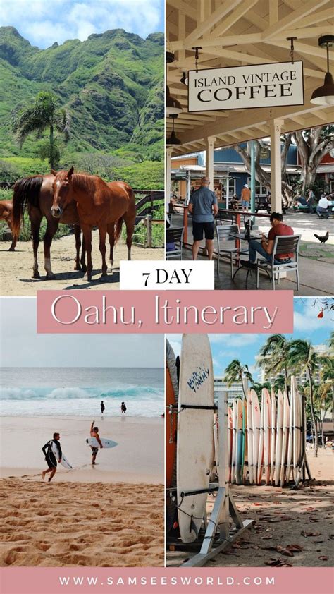 7 Day Oahu Itinerary Ultimate Hawaii Itinerary Oahu Travel