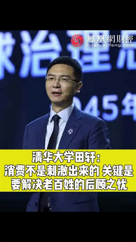 清华大学田轩消费不是刺激出来的 关键是要解决老百姓的后顾之忧 凤凰网视频 凤凰网