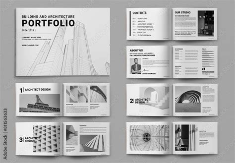 Modello Stock Architecture Portfolio Template Landscape In 2024 Architecture Portfolio
