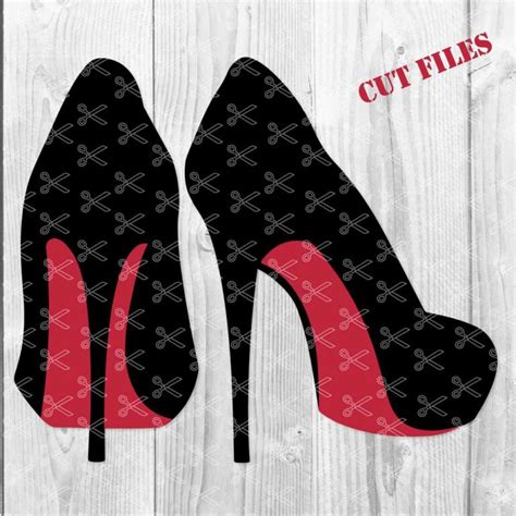 Red Bottom Stiletto Heels Svg Png Dxf Vinyl Cut File For Cricut