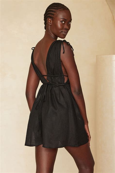 Mallorca Mini Dress Black Monday Swimwear
