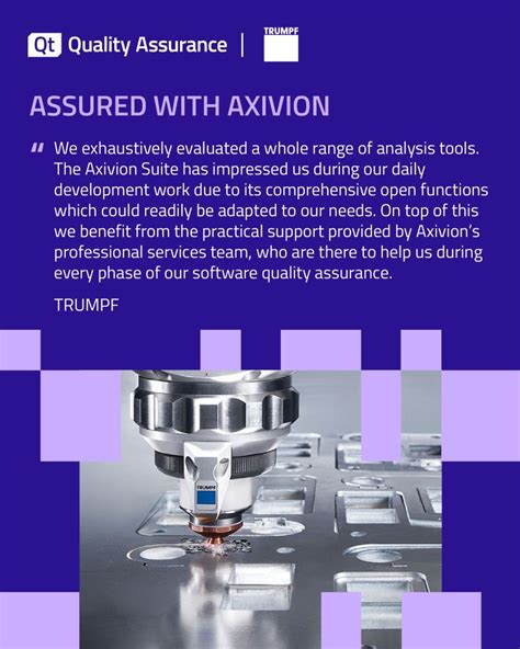 Qt Quality Assurance On Linkedin Industrialtechnology Lasersystems