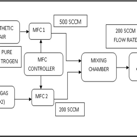 Schematic Diagram Of The Gas Sensor Calibration Setup Download