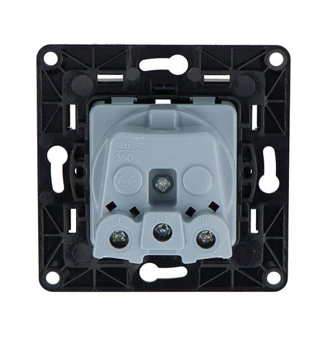 Shelly Wall Socket Wall Socket For Smart Relays Black Botland Robotic Shop