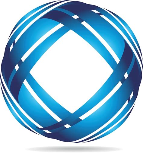 Premium Vector Round Design Element For Logotype Design Isolated On