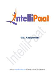 Assignment 3 Pdf SQL Assignment Contact Us Support Intellipaat
