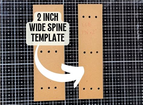 LGB Junk Journal Spine Board Template Handmade Storybook Etsy