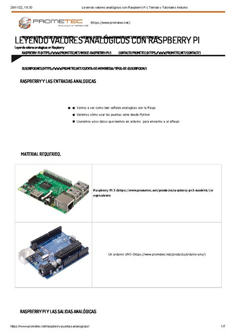 Leyendo Valores Analógicos Con Raspberry Pi Tienda Y Tutoriales Arduino