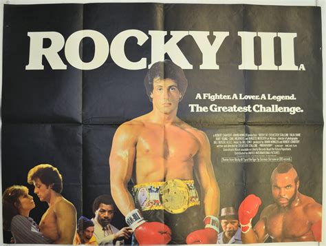 Rocky III Original Cinema Movie Poster From Pastposters British