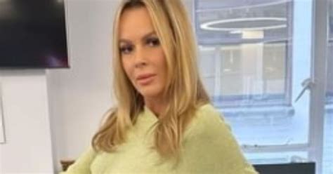 Amanda Holden Feeling The Chill As She Sparks Fan Frenzy In Skintight Dress Celebrity News