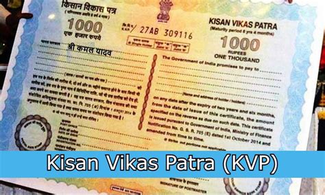 Kisan Vikas Patra Kvp Eligibility Features Interest Rates And Returns