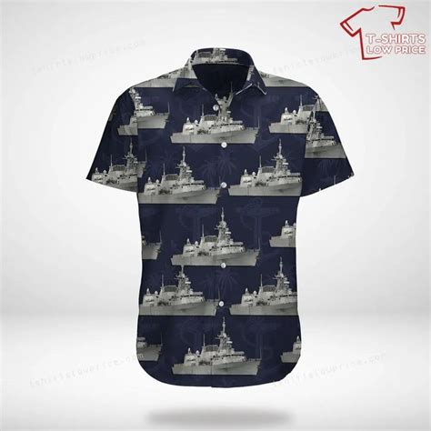 Royal Canadian Navy Hmcs Halifax Ncsm Halifax Aloha Hawaiian Shirt T