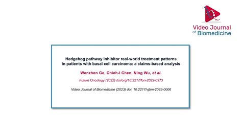 Hedgehog Inhibitors For Basal Cell Carcinoma Real World Treatment Patterns