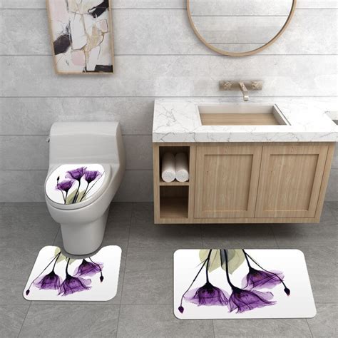 Badmat Set Tapijt Douchegordijn Anti Slip Badkamer Grandado