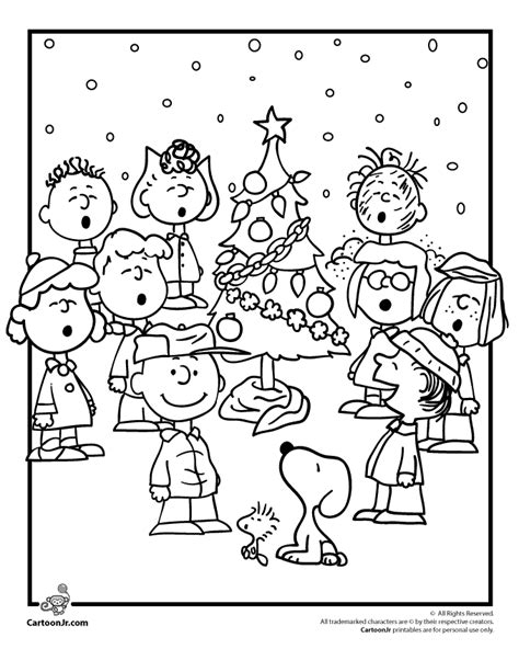 A Charlie Brown Christmas Coloring Pages Charlie Brown Christmas