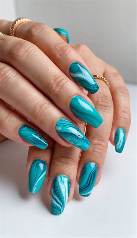 29 Teal Nail Art Ideas Fresh Ocean Inspired Designs For Your Spring