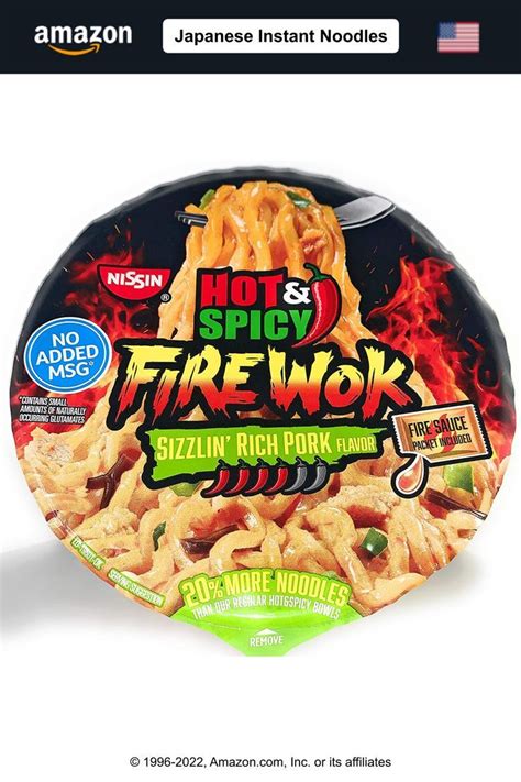 Nissin Fire Wok Stir Fry Sizzlin Rich Pork Asian Noodles 437 Oz 5 In