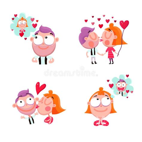 Love People Stickers Set Stock Vector Illustration Of Heart 97286652