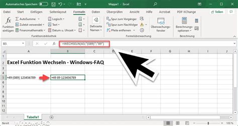 Excel Text Zahlen Oder Zeichenfolgen Ersetzen Mit Der Wechseln Funktion Windows Faq