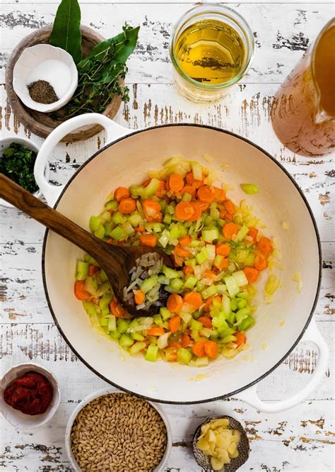 Mushroom Barley Soup Instant Pot Or Stove Top Cucina By Elena
