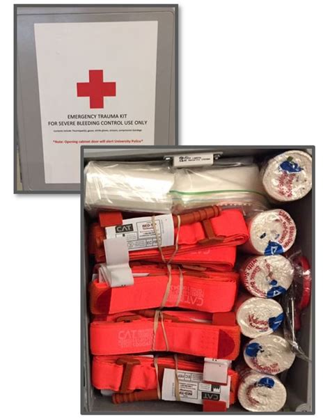 Bleeding Control Kit Locations