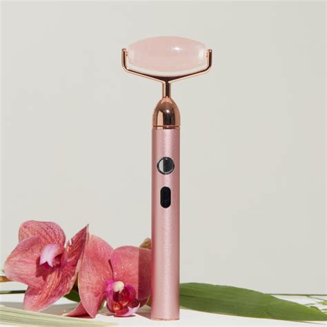 로제드 자르딘 로제드 자르딘 로즈쿼츠 크리스탈 웨이브 진동 롤러 얼굴마사지기 위시버킷