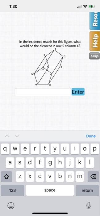 Solved In The Incidence Matrix For This Figure What Would Chegg