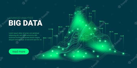 Premium Vector Big Data Stream And Business Analytics