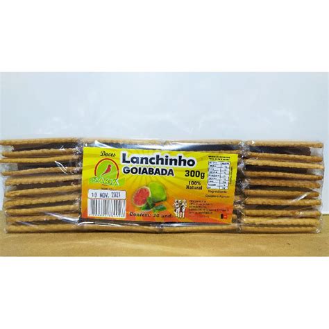 Biscoito Lanchinho Goiaba 300g Shopee Brasil