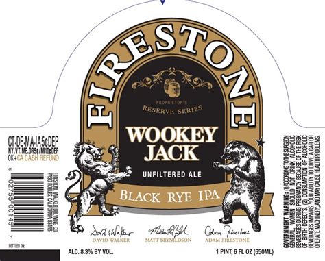 Firestone Walkers Black Rye Wookey Jack Beer Street Journal