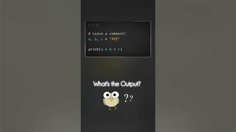 Whats The Output Pythonquiz 3 Youtube