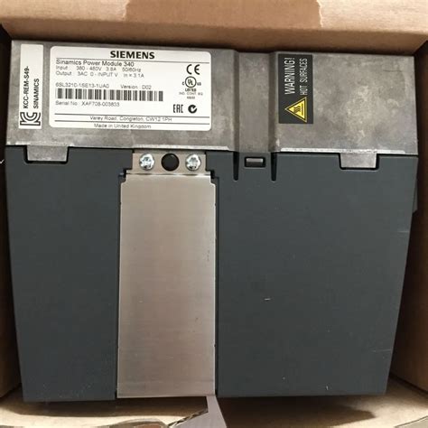Siemens Ac Drive 6sl3210 1se13 1ua0 Sinamics S120 Converter Power