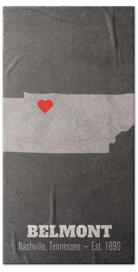 Belmont University Nashville Tennessee Founded Date Heart Map Beach
