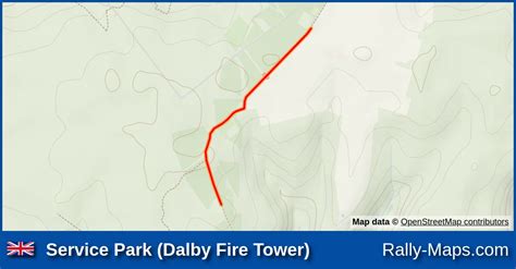 Service Park Dalby Fire Tower Stage Map Trackrod Forest Stages