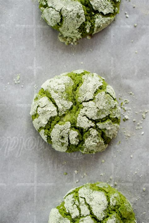The Best Matcha Crinkle Cookies No Chilling Mochi Mommy