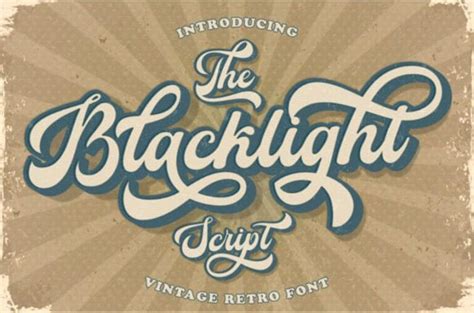 Blacklight Script Font Dafonthub