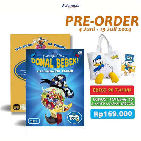 Jual Buku Cerita Donal Bebek Edisi 90 Tahun Semangat Terus Donal