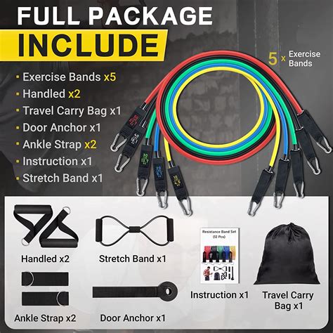 Resistance Band Set Full Body Workout Bands