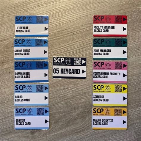 Scp Access Card Etsy