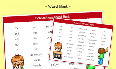 Conjunctions Word Vocabulary Bank Ks2 Writing And Grammar Primary English