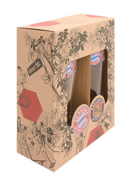 Half Pint Glass Set Of 2 Official Fc Bayern Munich Store