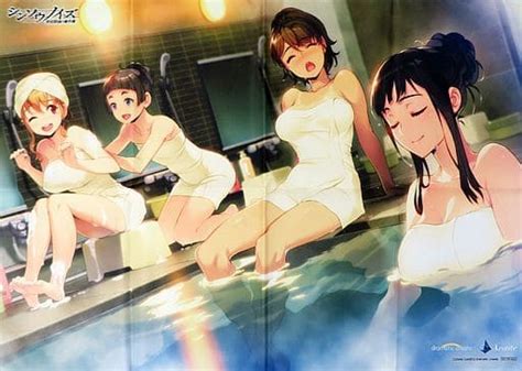 駿河屋 B2布ポスター 集合 お風呂 「ps4ソフト シンソウノイズ 受信探偵の事件簿 」 アキバソフマップドットコム購入特典（ポスター）