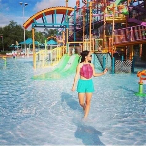 Becky G Swimming