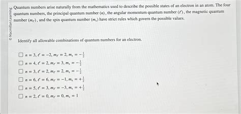 solved quantum numbers arise naturally from the mathematics