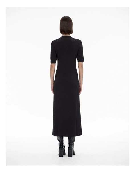 Witchery Mock Neck Knit Dress In Black Myer