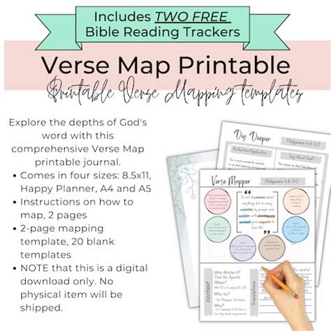 Bible Verse Map Bundle Bible Study Printable Verse Mapping Etsy