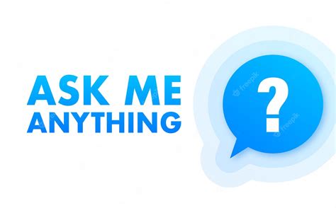 Premium Vector Ask Me Anything Lettering For Your Blog For Online